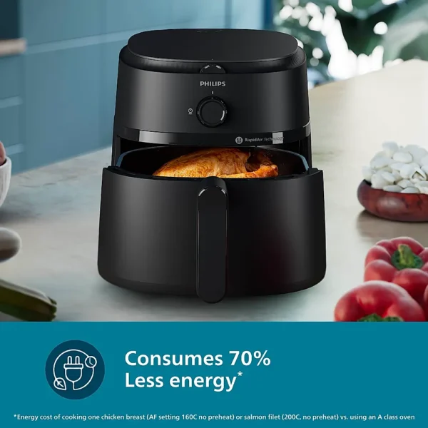 Philips NA120/00 1000 Series Compact Air Fryer | 4.1 Liter - Digital Square